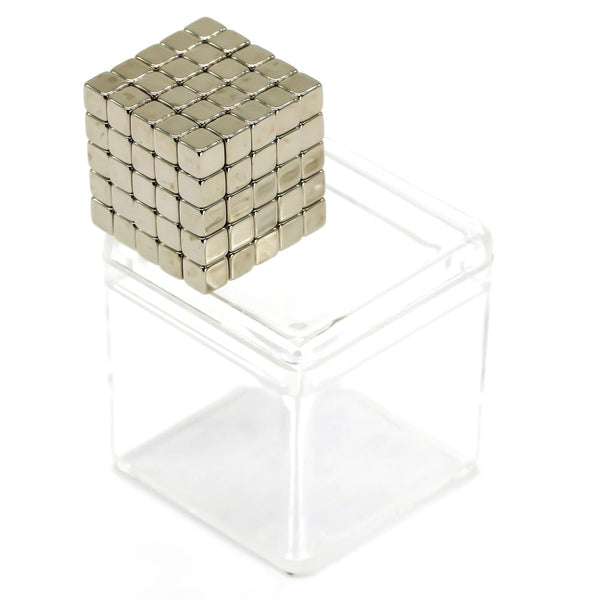 125 Set: Nickel Neo Cubes 4mm | Neoballs Marketplace by Zen Magnets