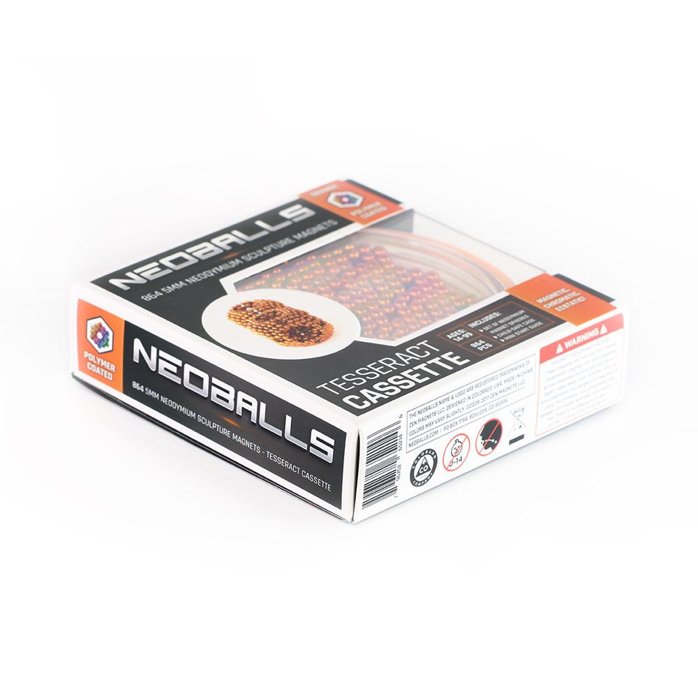Tesseract Cassette: 864 Orange Neoballs 5mm Magnetic Balls | Neoballs ...